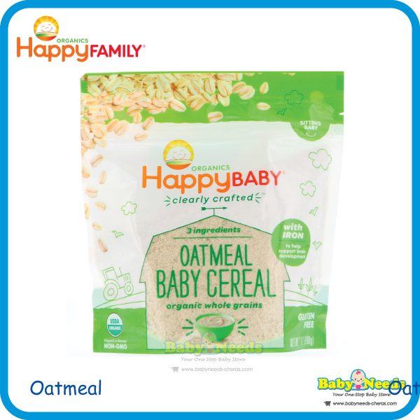 Happy Baby Clearly Crafted Baby Cereal Oats & Quinoa/Oatmeal - Baby ...