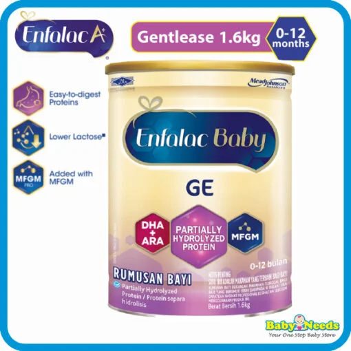Enfa Enfalac A+ Gentlease Formula Milk Powder 0-12m 1.6kg Step 1 - Baby ...