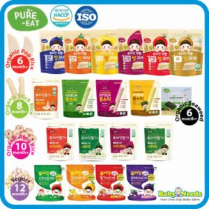Pure Eat Organic Korea Baby Kids Pop Rice Snack/Finger Stick/Ring ...