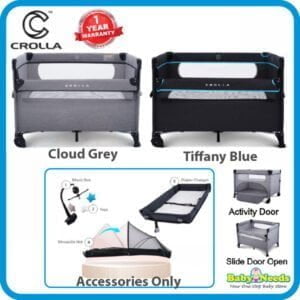 Crolla Ally One Side Sliding Door Playpen/Travel Cot - Baby Needs ...