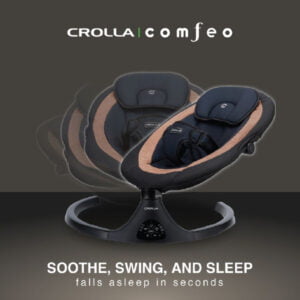 Crolla Comfeo Electric Baby Swing Dual Layer Cushion with Remote ...
